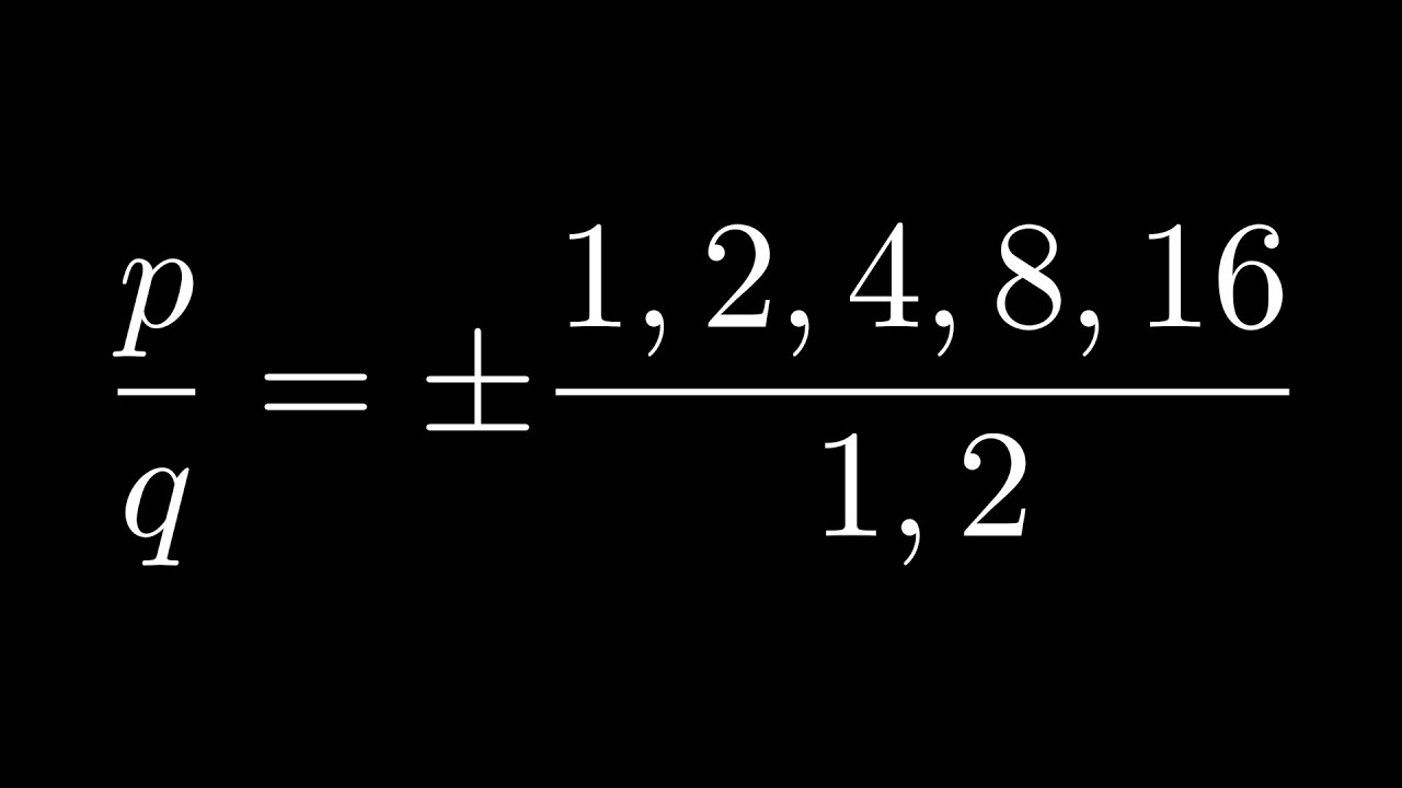 Factoring and The Rational Root Theorem | Chapter 4.2 - YouTube