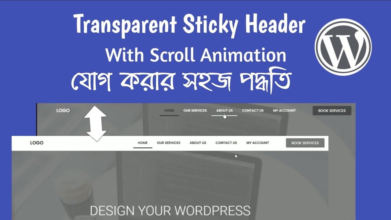 How to create a transparent sticky header in WordPress with Elementor Bangla full Details guide ...