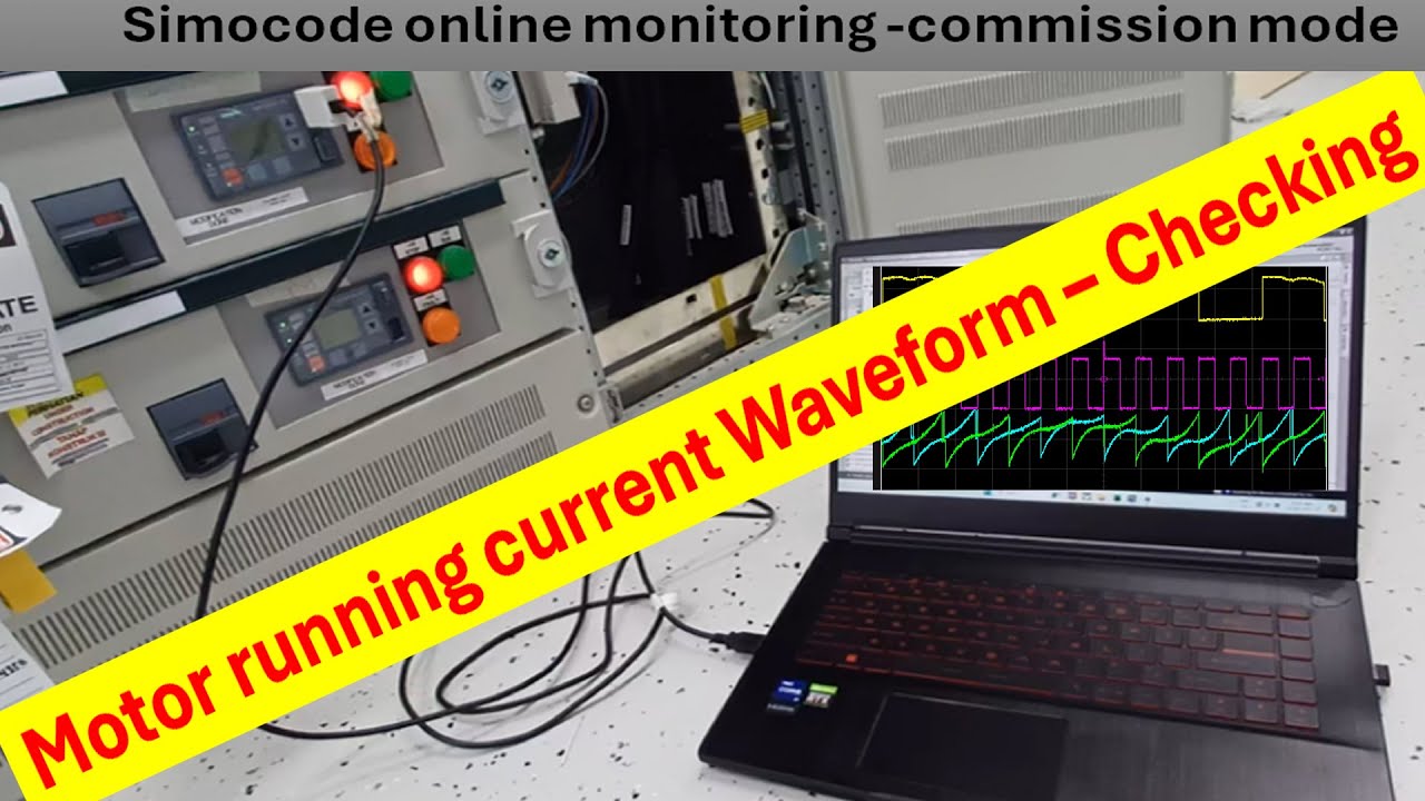 Simocode relay Checking Motor Running current Waveform in online | TIA ...
