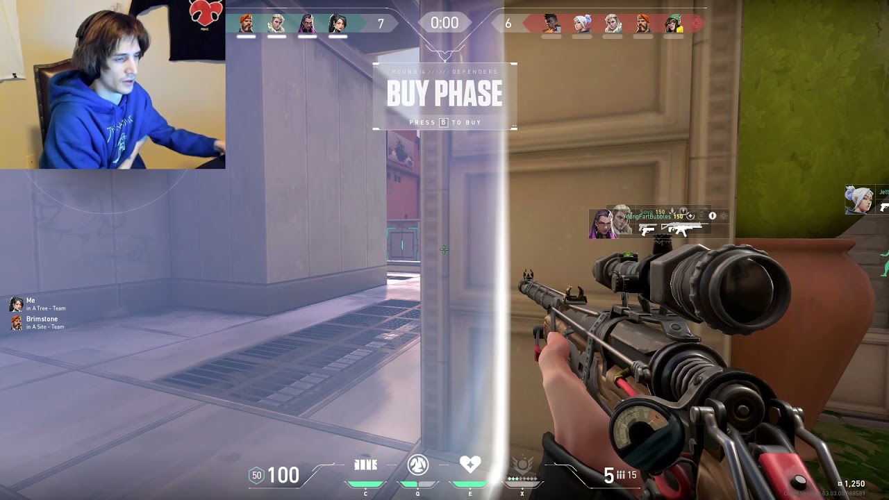 xQc Bites His Mouse After Dying 2 Seconds Into the Round in Valorant ...