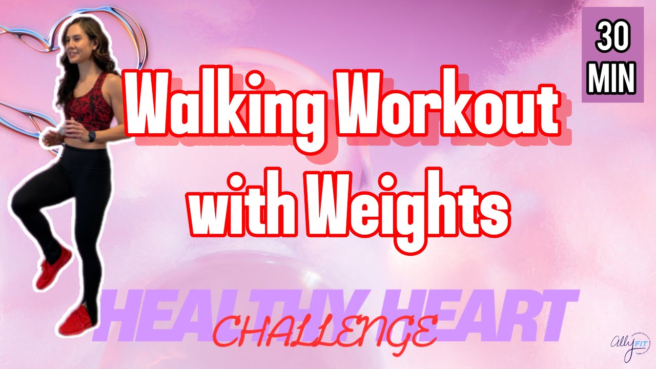 Day 4 Healthy Heart Challenge Walking with Weights - YouTube