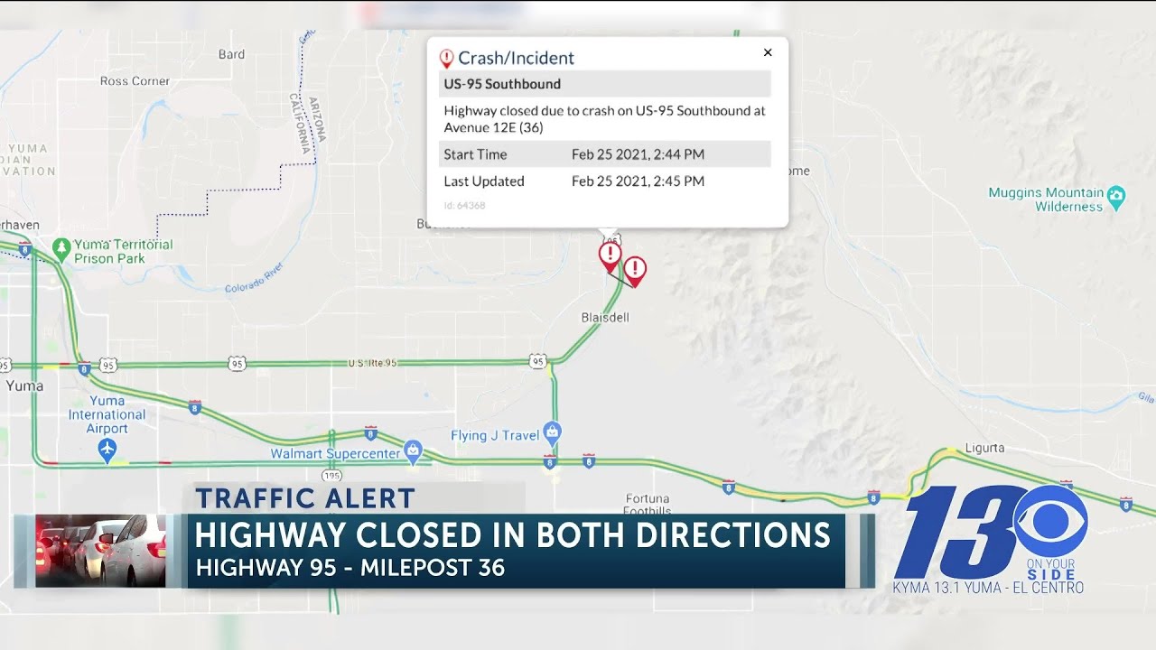 BREAKING NEWS: One dead after crash on US 95 - highway remains closed ...