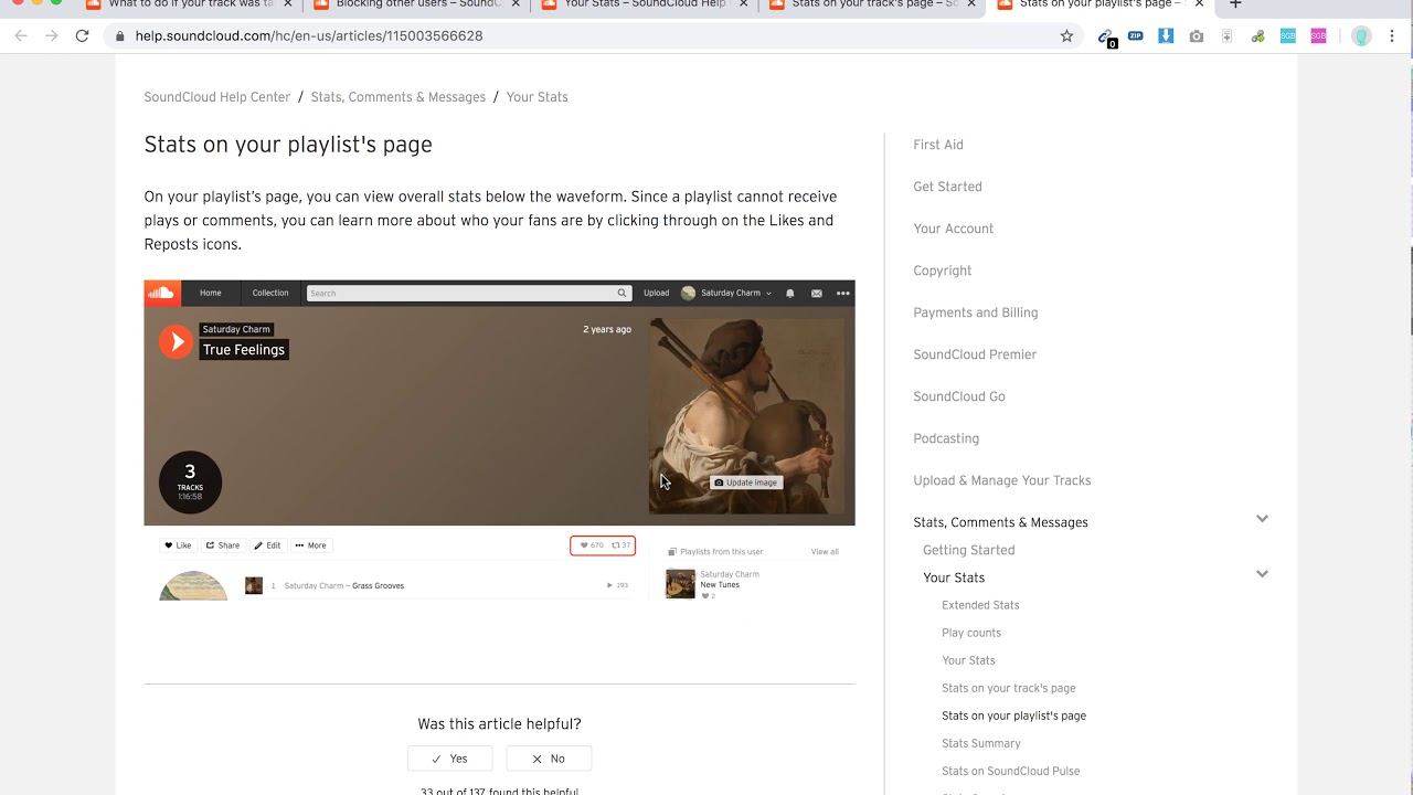 SOUNDCLOUD STATISTICS how to see? - YouTube