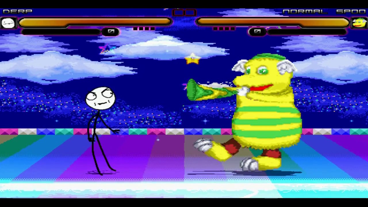 Mugen Random Battles: Derp vs Normal Spooo - YouTube