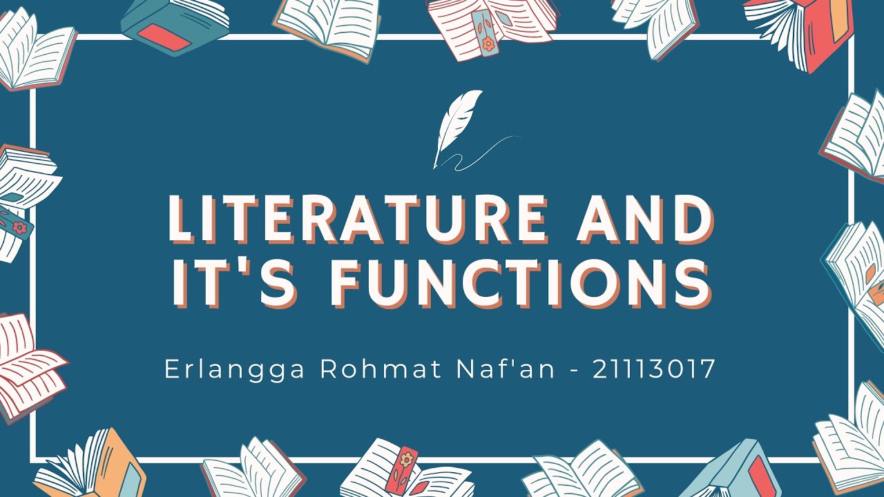 What is Literature? and what's the functions of Literature? - YouTube