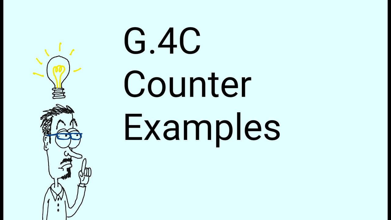 G.4C - Counter Examples - YouTube