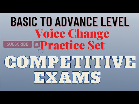 Voice Change for Competitive Exams in Bengali | Active To Passive Voice ...