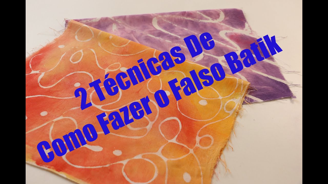 2 Técnicas De Como fazer o Falso Batik - How to Make Faux Batik With 2 ...