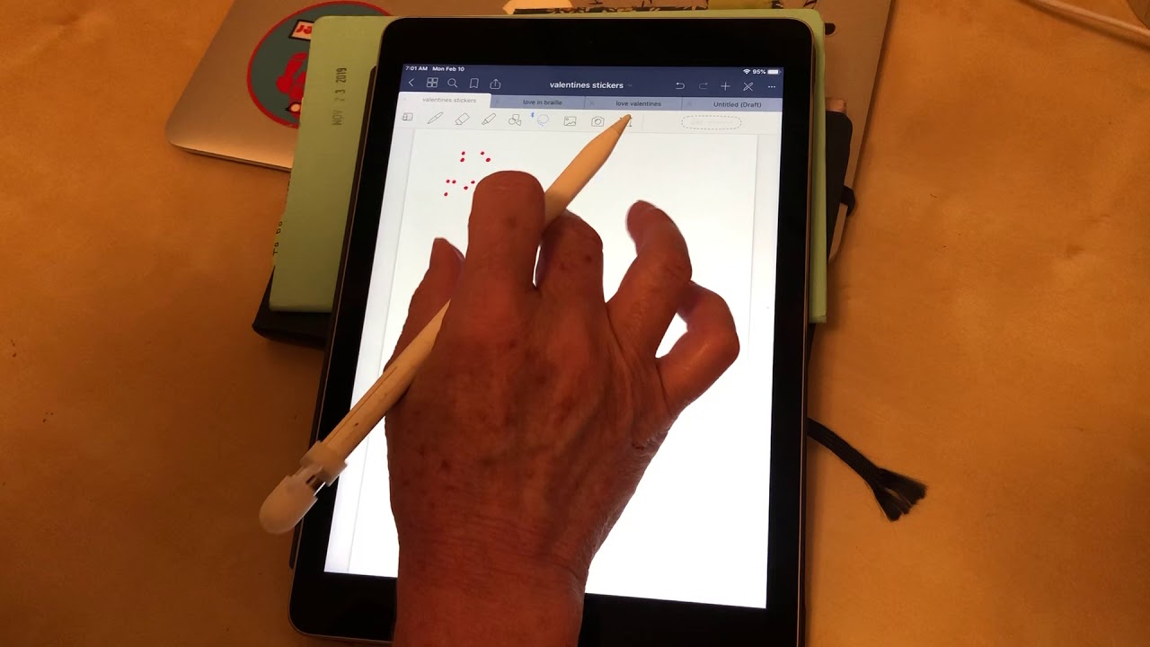 Tactile Graphics Valentines using PIAF or swell paper - YouTube