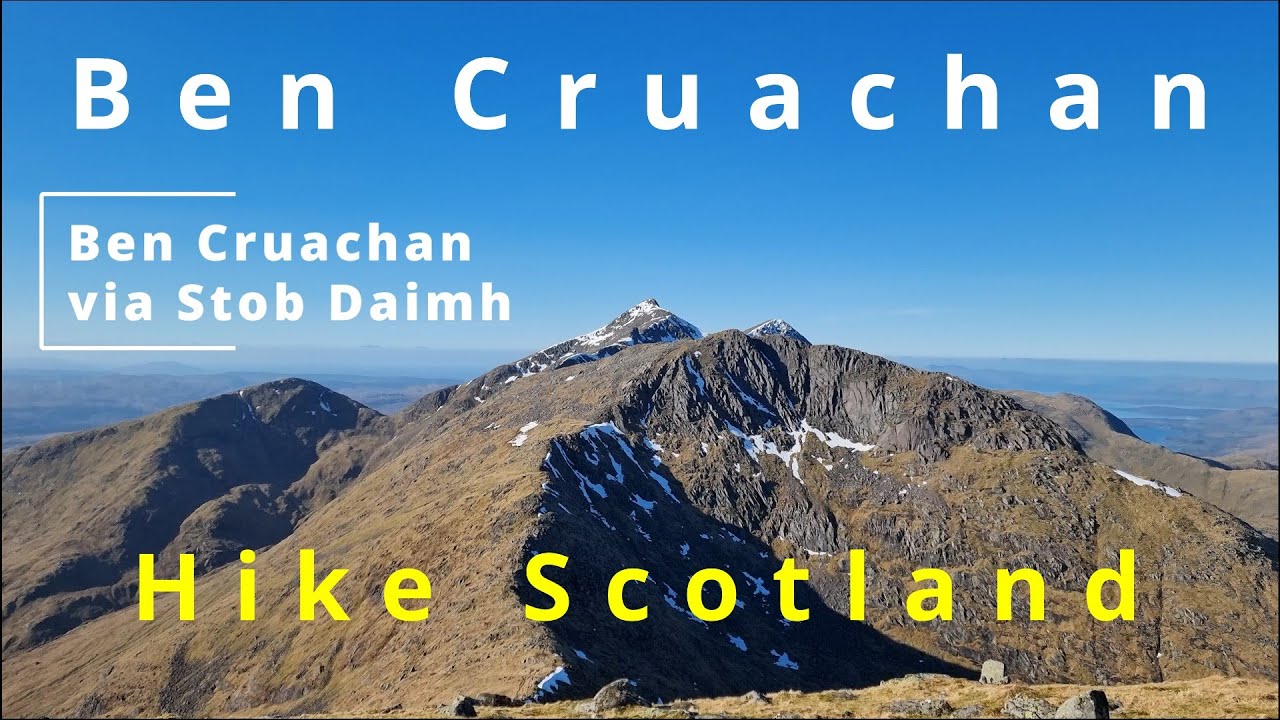014 Ben Cruachan via Stob Daimh in Argyll Scotland. Beautiful sunny day ...