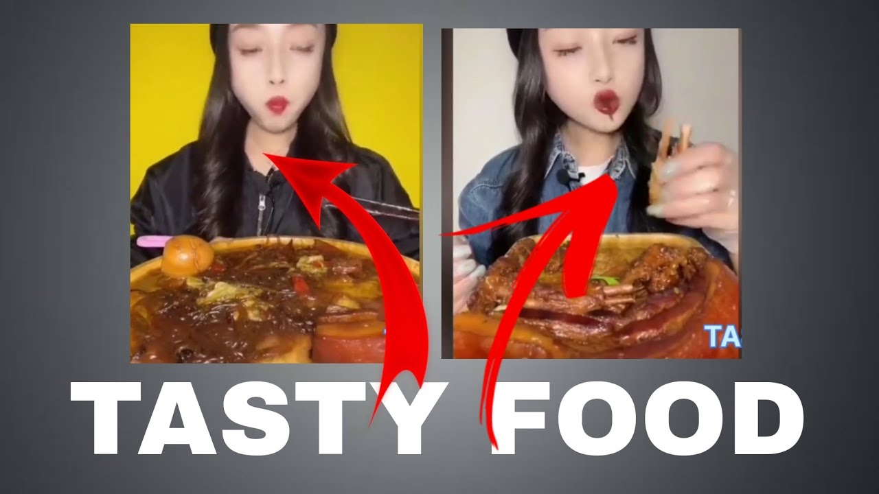 tasty food Eating pork makes people feel good very good foot - YouTube