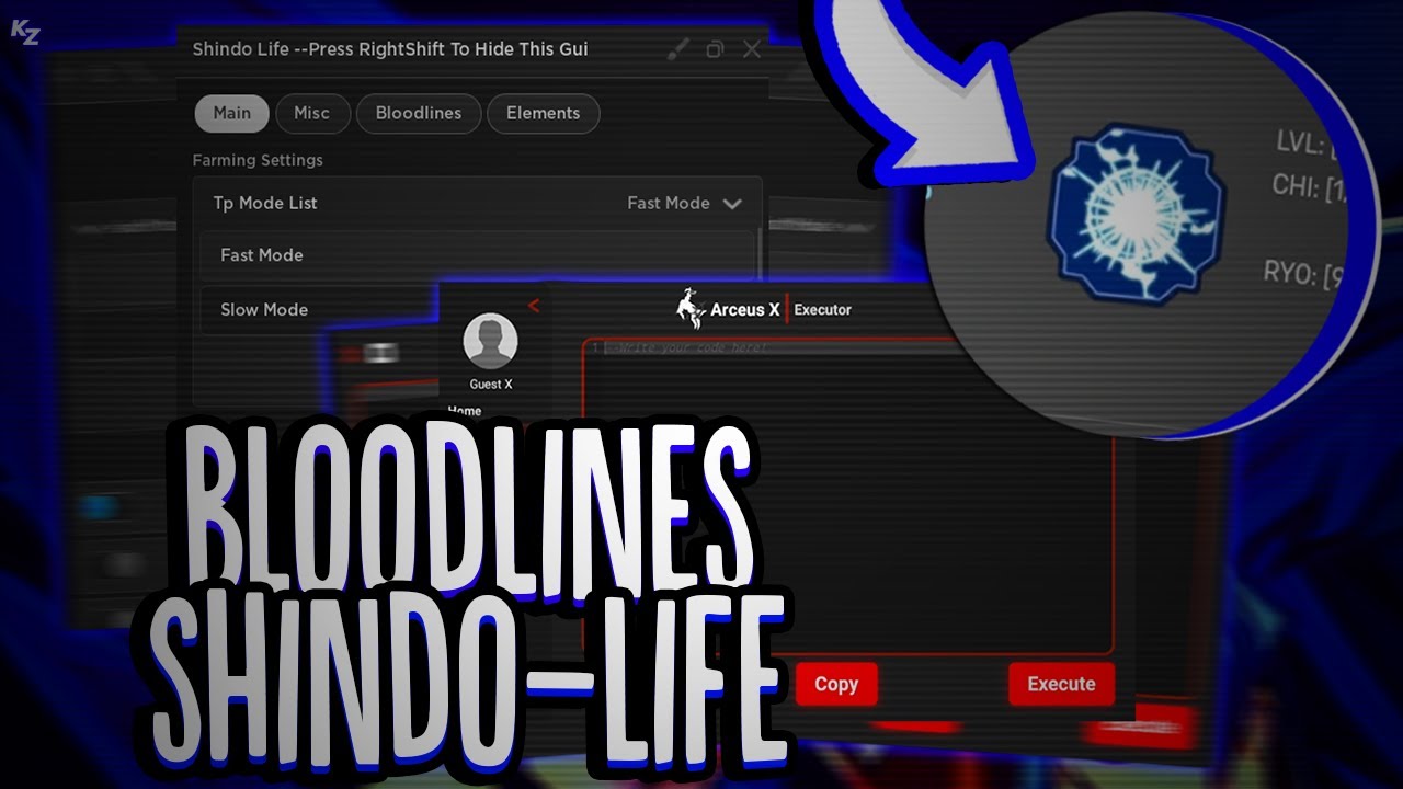 🔥 (NOVO) Script Shindo Life - Bloodline Changer, Boss Farm e outros ...