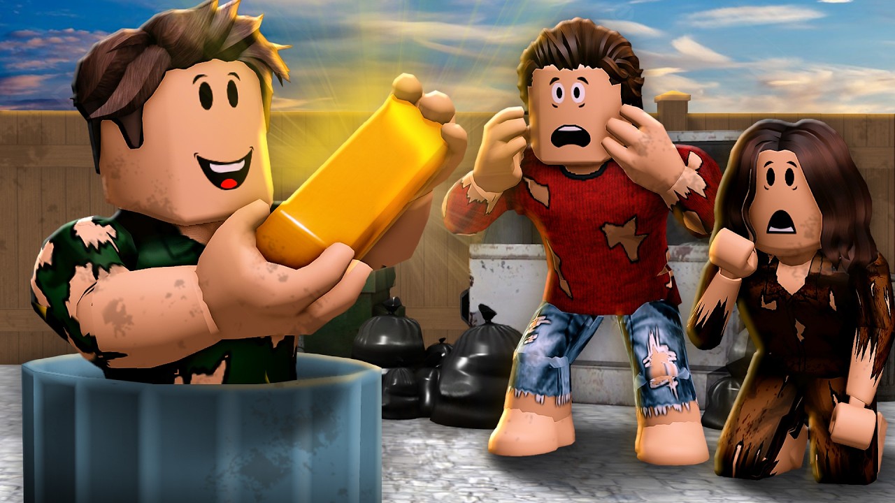 HOMELESS Family Became BILLIONAIRES! (A Roblox Movie) - YouTube