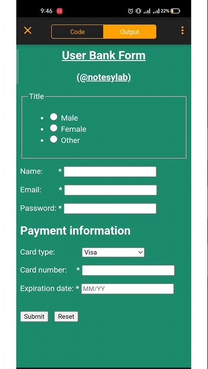 How to create simple html form | html form 2023 - YouTube