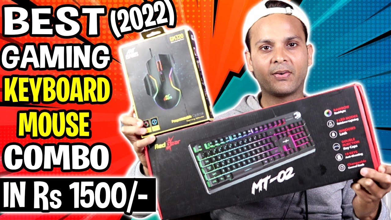 Best Gaming Keyboard Mouse COMBO In Rs 1500 ⚡ Redgear MT02 Keyboard ...