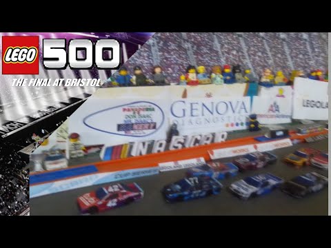 Nascar Scarp cup series finale at bristol LEGO 500 papercraft stop ...