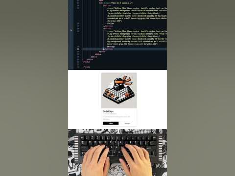 Silent Coder ASMR 🎧🖥️ | Live HTML/CSS Profile Card Build #Shorts #Coding #ASMR #WebDesign - YouTube