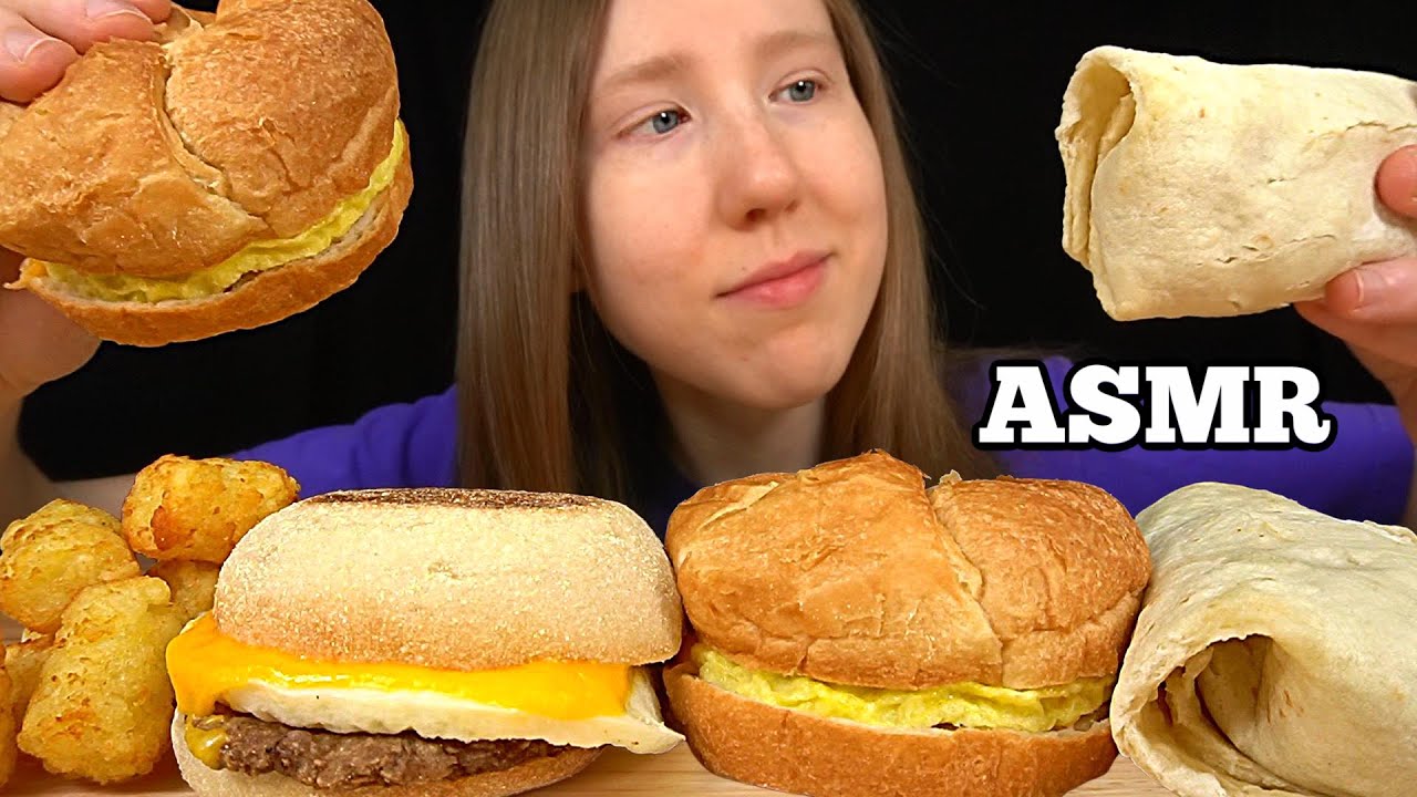 ASMR AMERICAN BREAKFAST MUKBANG (No Talking) Eating Sounds - YouTube
