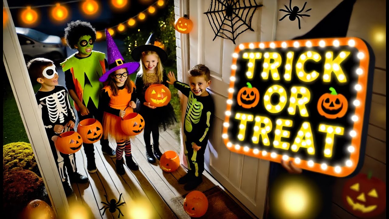 Trick Or Treat Halloween Song | Fun & Educational 3D Animated Halloween ...