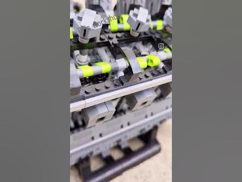 'Lego' V12 engine - YouTube