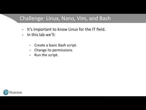 Using Nano & Vim in Linux, plus basic Bash scripting - YouTube