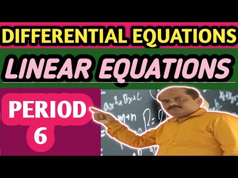 LINEAR DIFFERENTIAL EQUATIONS, Solution Of First Order And First Degree ...