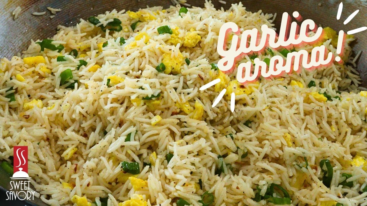 Chinese Garlic Fried Rice | Egg rice recipe - YouTube