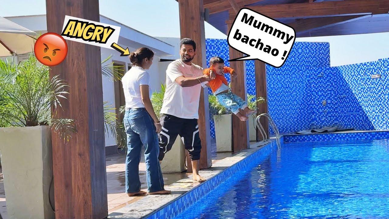 Throwing Rishi into Swimming Pool on His Birthday 😂 - YouTube