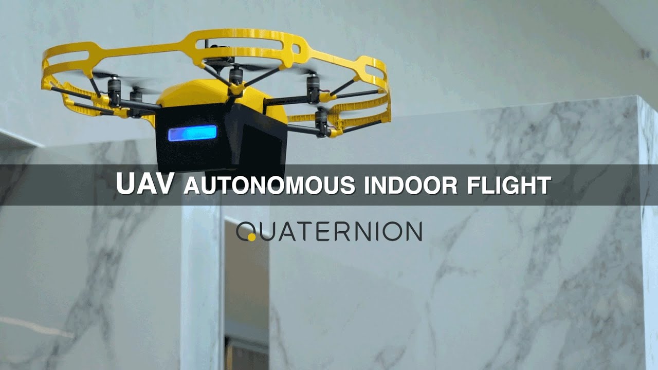 UAV autonomous indoor flight - YouTube