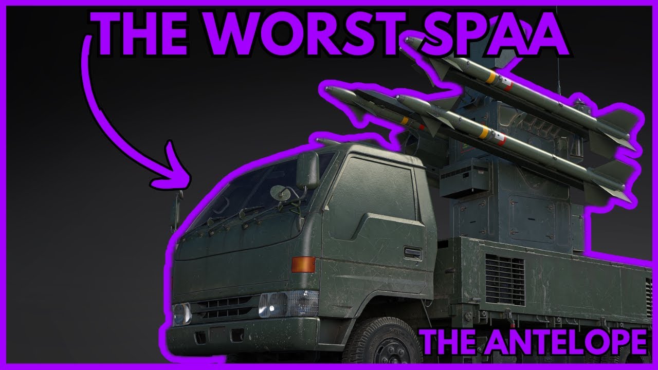 The Worst SPAA In WarThunder: The Antelope - YouTube