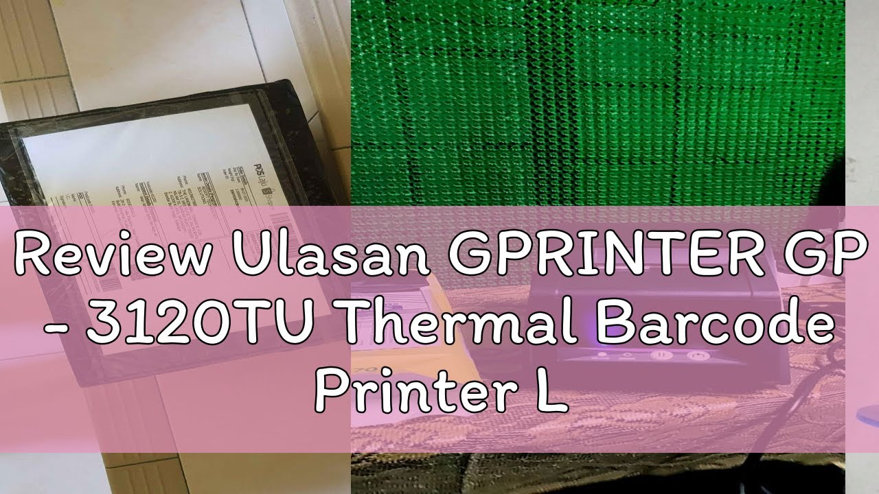 Review Ulasan GPRINTER GP - 3120TU Thermal Barcode Printer Lable Printer thermal Printer sticker ...