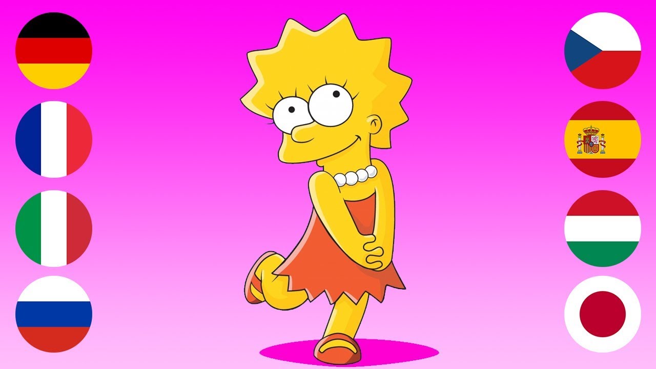 SIMPSONS | Lisa Simpson 10 different languages - YouTube