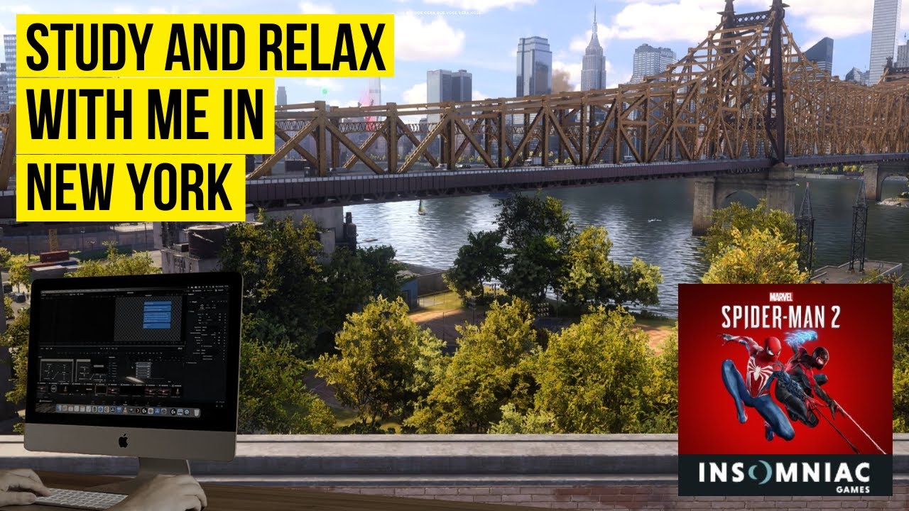 Study and relax with me in Spider-man New York - YouTube