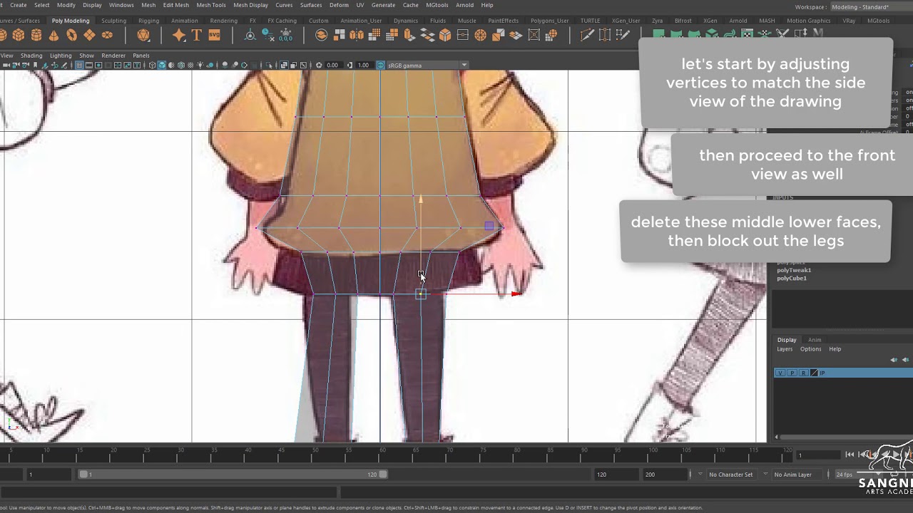 Cartoon Character - Blocking - YouTube