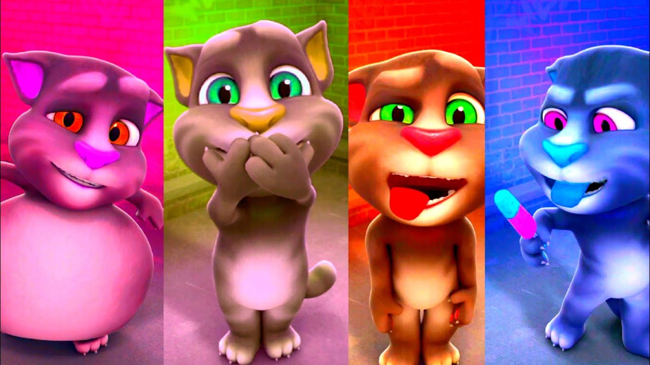 My Talking Tom colours funny movement || Talking Tom 🔴 All NEW Episodes ...