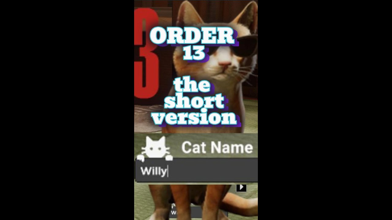 Order 13: THE LONG VERSION - YouTube