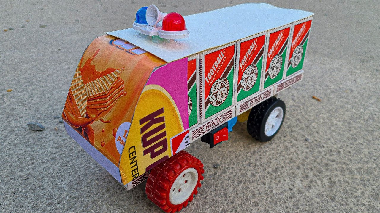 Mini Homemade Craft-How To Make An Ambulance With 🚑 Syren. - YouTube