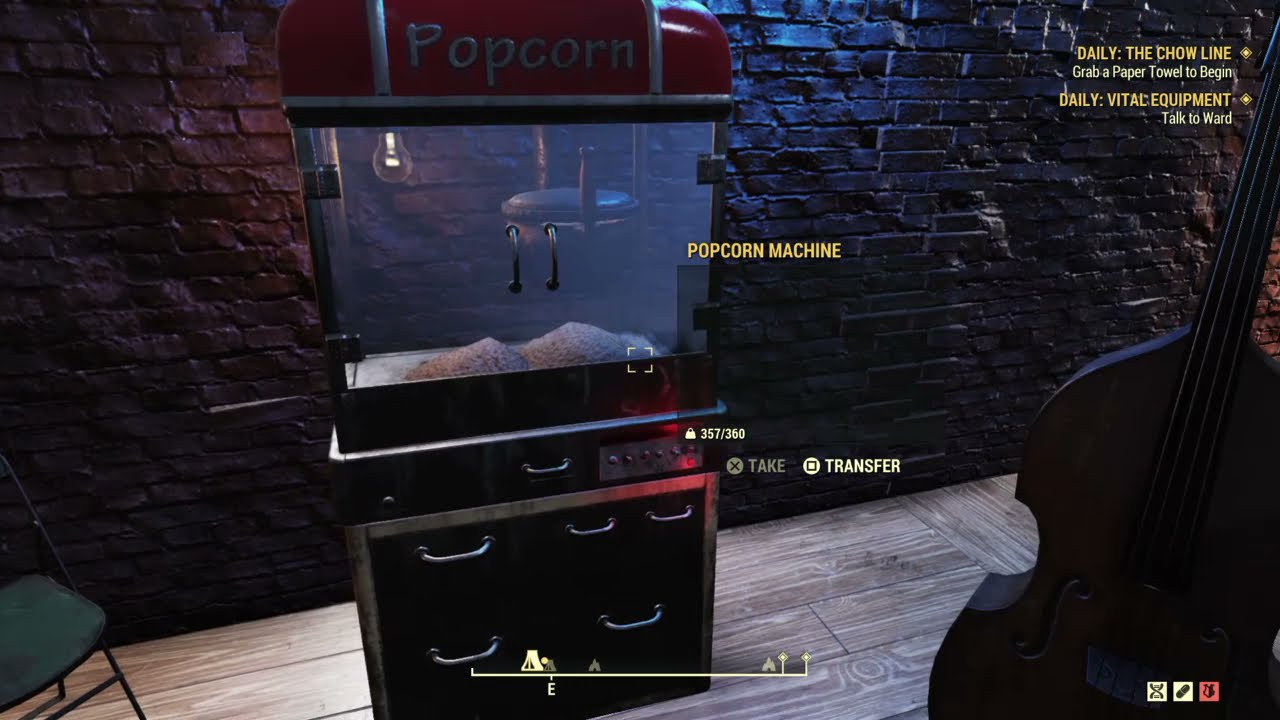 Fallout 76- Pop-corn machine Finaly - YouTube