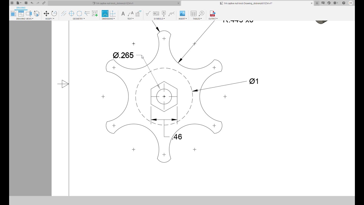 Fusion 360: Drawings, Create a section view - YouTube