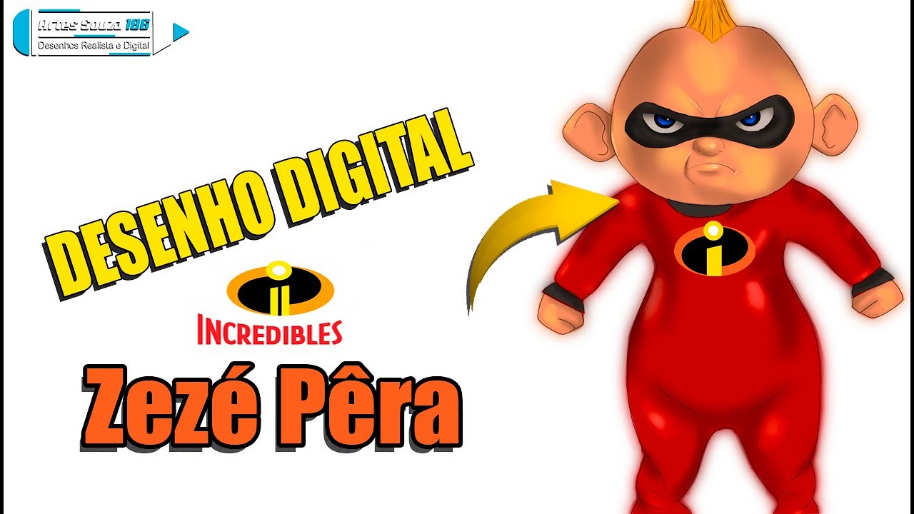 DESENHO DIGITAL COMPLETO ZEZÉ DOS INCRIVEIS FILME - YouTube