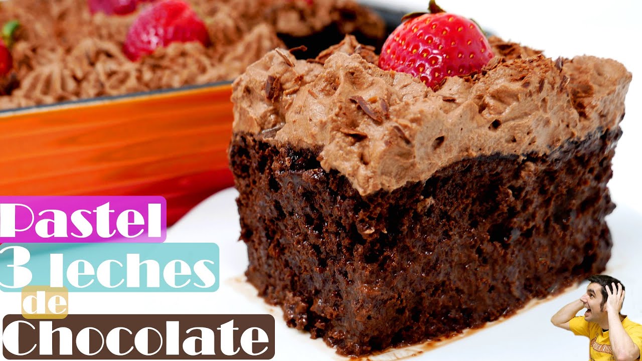 Pastel Tres Leches De Chocolate 🎂3🥛🍫 El MÁs Rico Y FÁcil IncreÍble 🎂3🥛