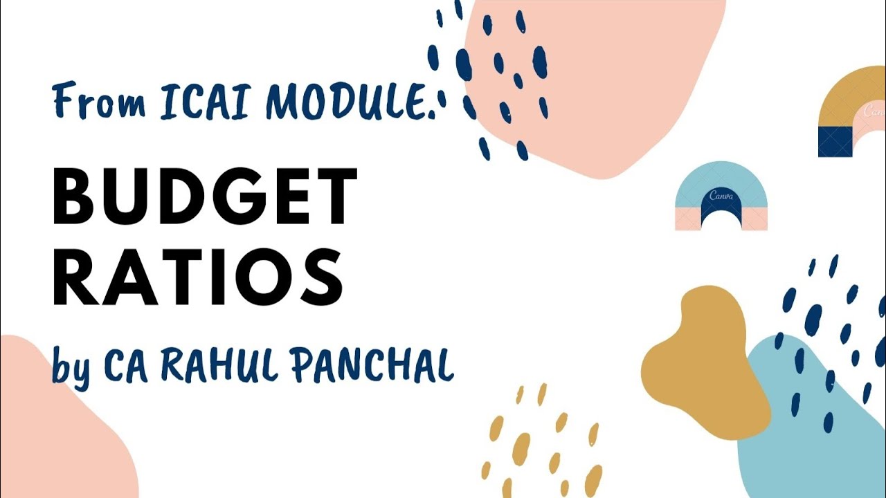 Budget Ratios CA Inter Costing YouTube Budget Ratios CA Inter Costing YouTube
