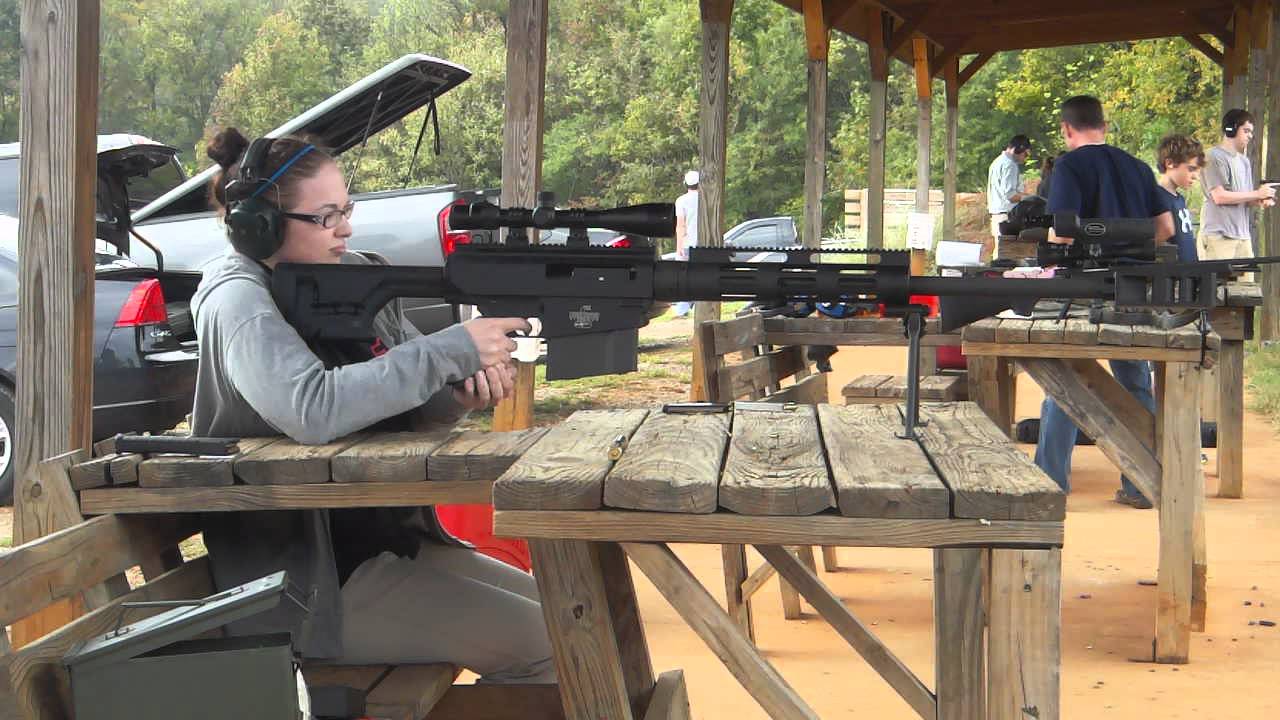 Bushmaster BA50 / Marjorie's 50cal Shot - YouTube