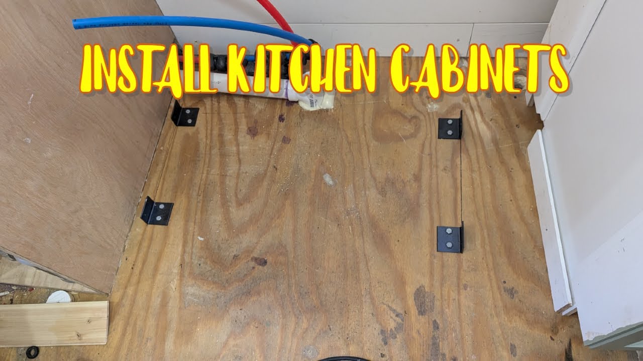 How To Install And Secure Kitchen Base Cabinets In A Skoolie (School ...