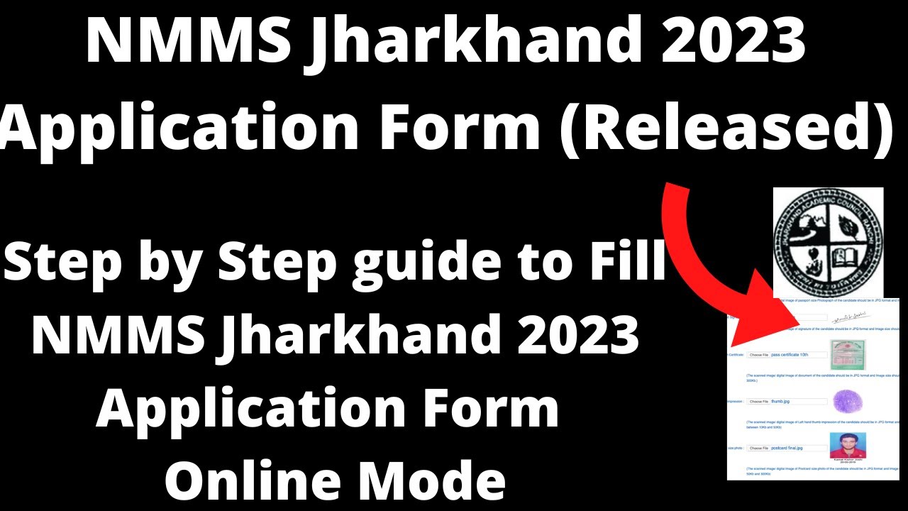 NMMS Jharkhand 2023 Application Form (Released) - How to Fill NMMS ...