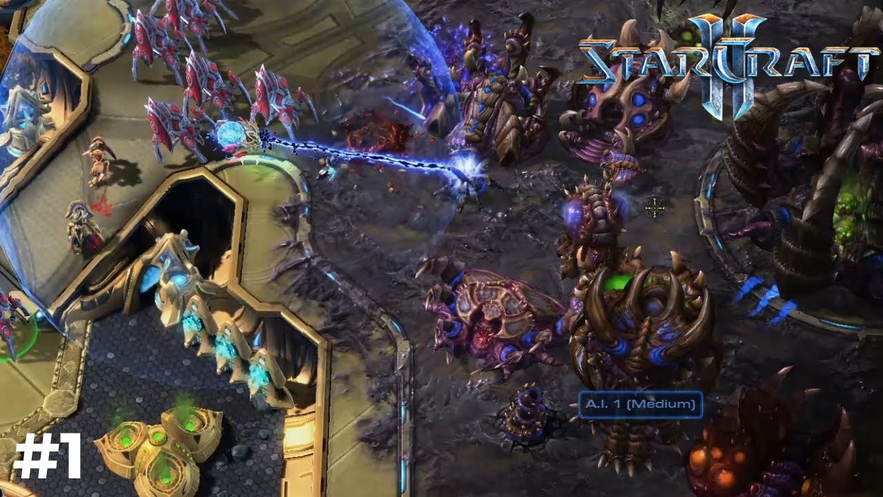 Starcraft 2 (Gameplay 1) Offline vs Medium Ai (Pc Strategy) No ...