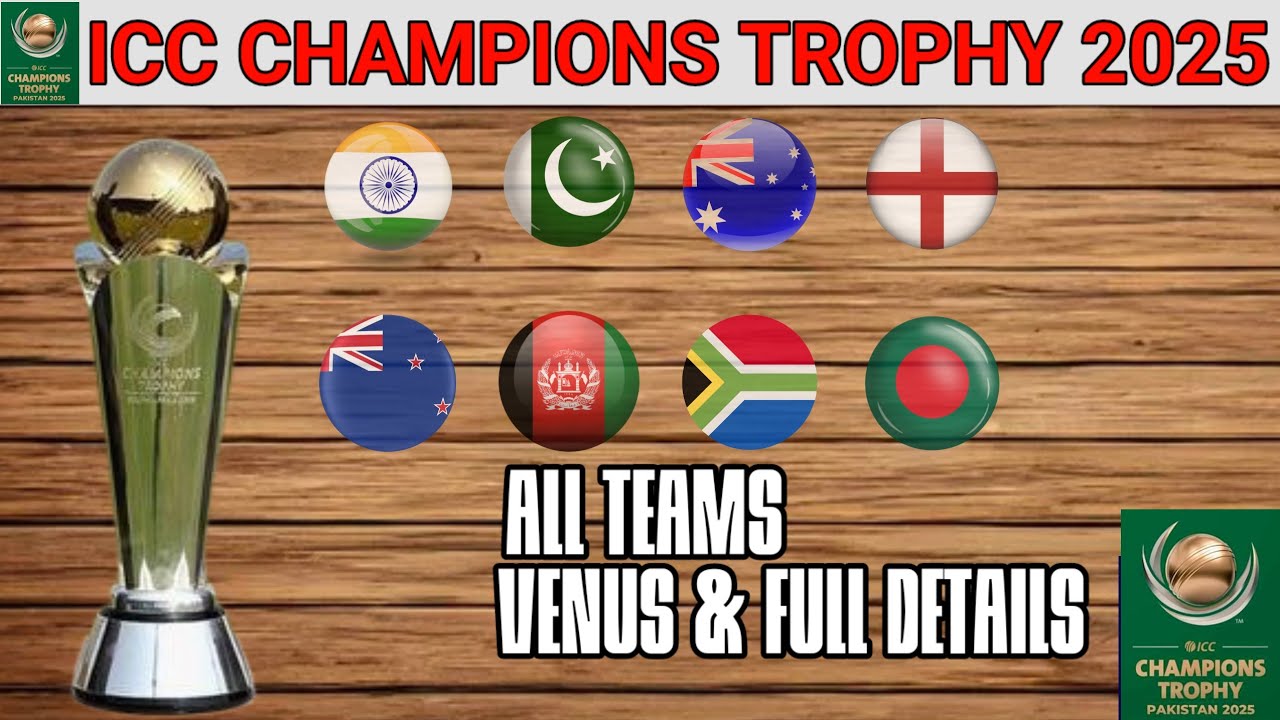 ICC CHAMPIONS TROPHY 2025 | ALL QUALIFIED TEAM | ICC CHAMPIONS TROPHY ...