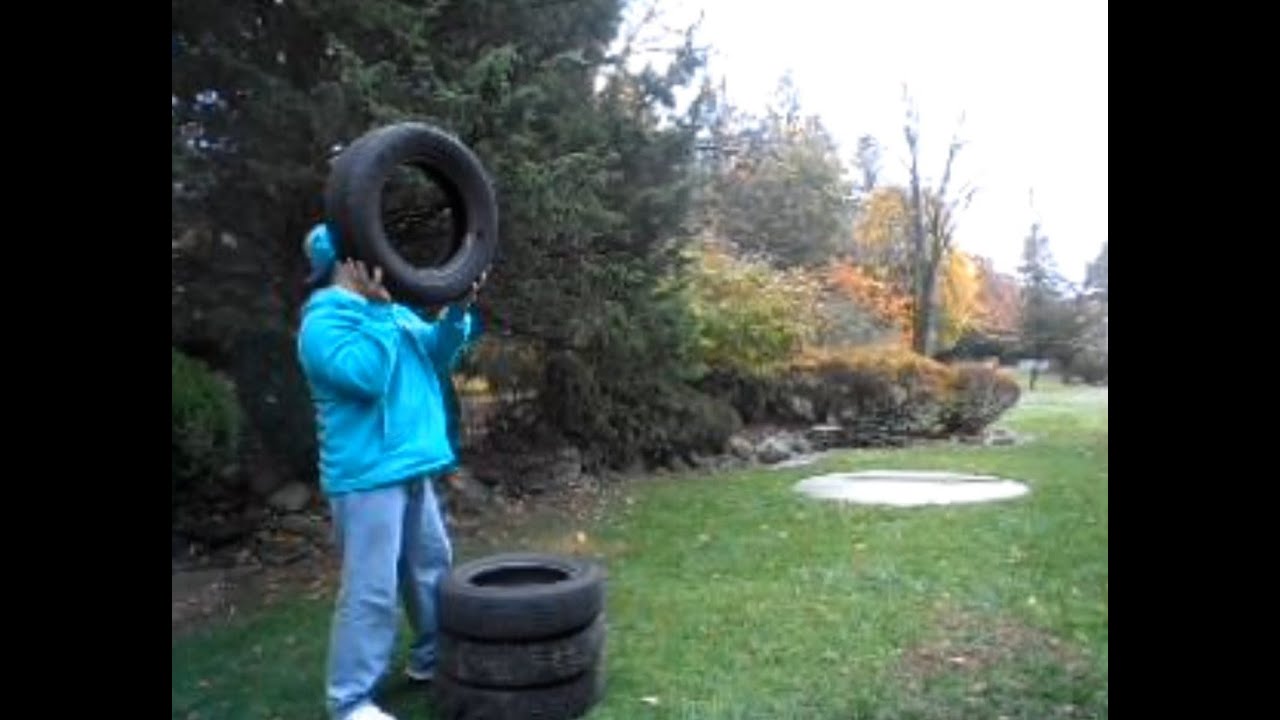 Tire Throwing Workout (The Training Of The Undefeated) - YouTube