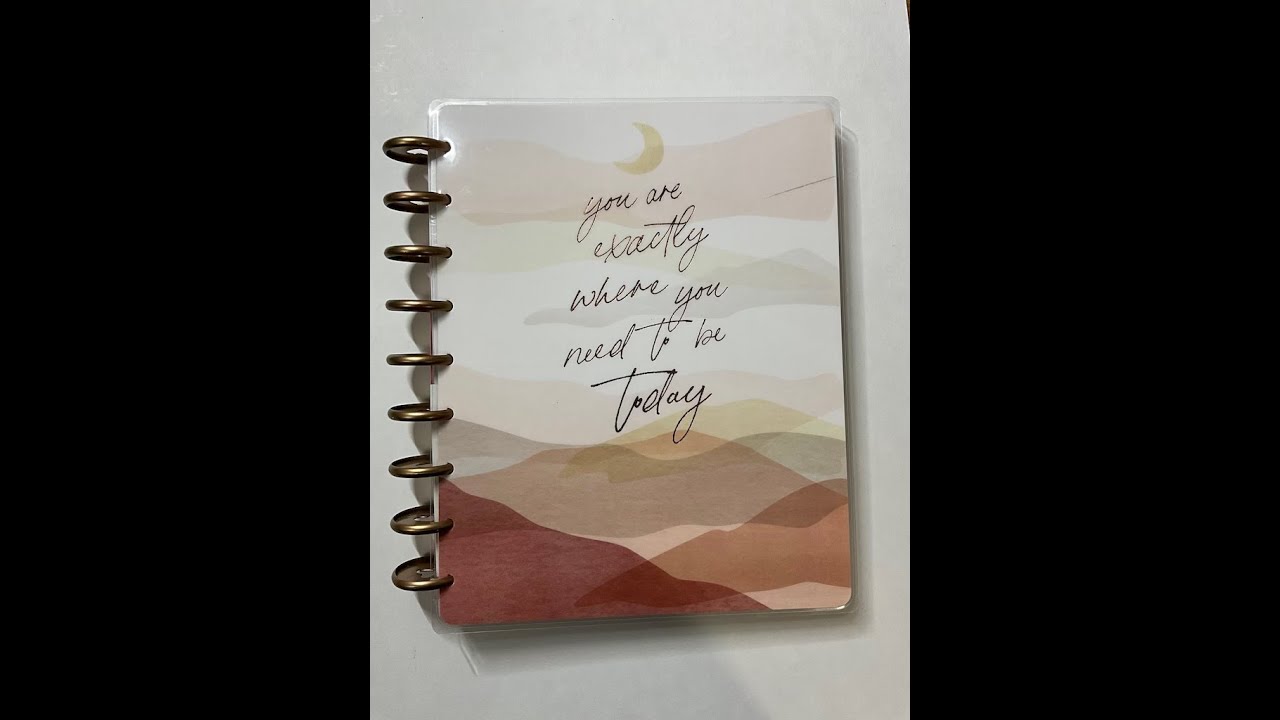 Happy Planner Classic Recovery Layout 12 undated months - YouTube