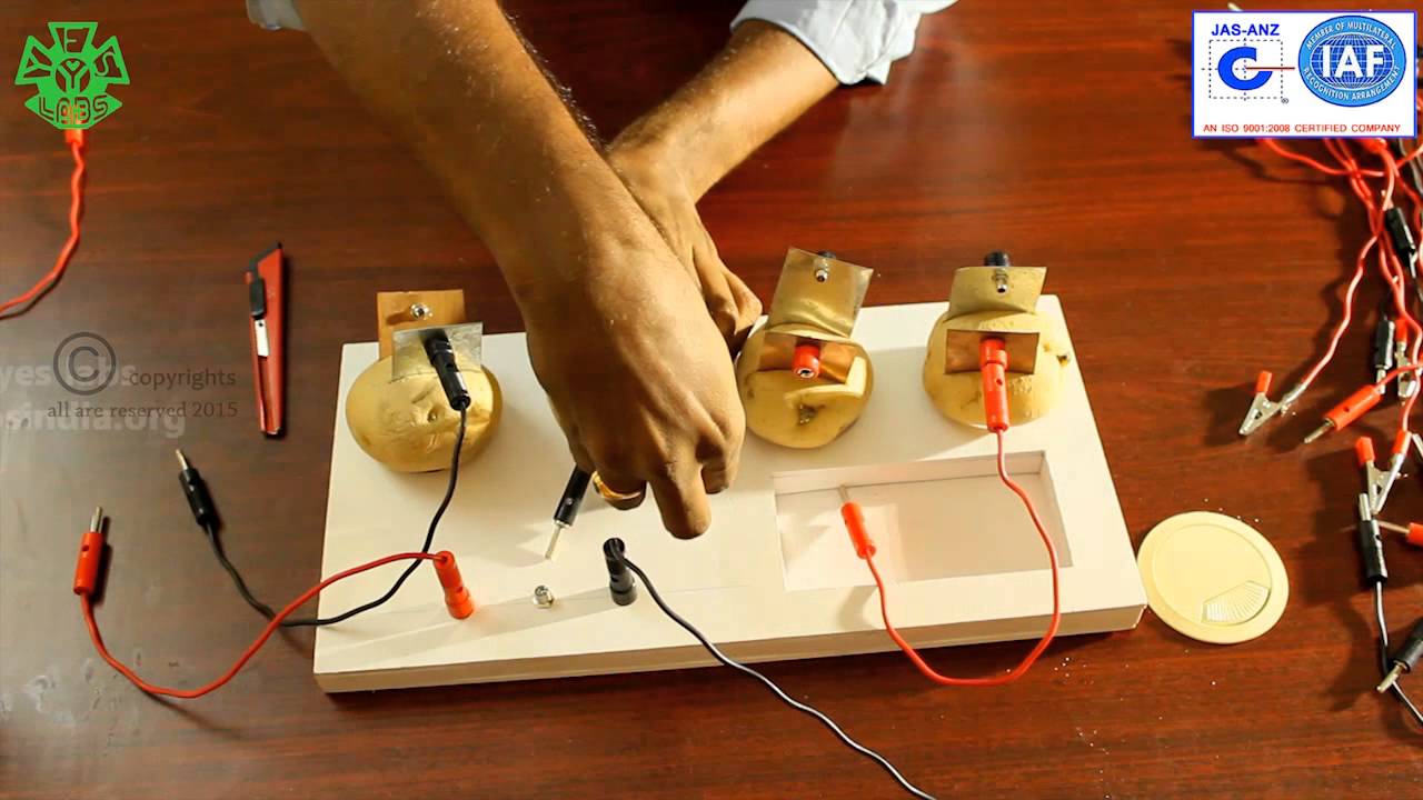 ELECTRIC CURRENT ON POTATO - YouTube